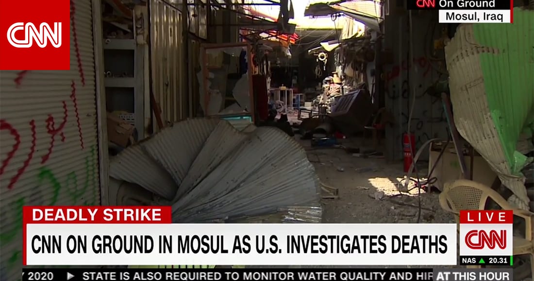 قائد التحالف ضد داعش مقتل المدنيين بالموصل بغارة أمريكية محتمل Cnn