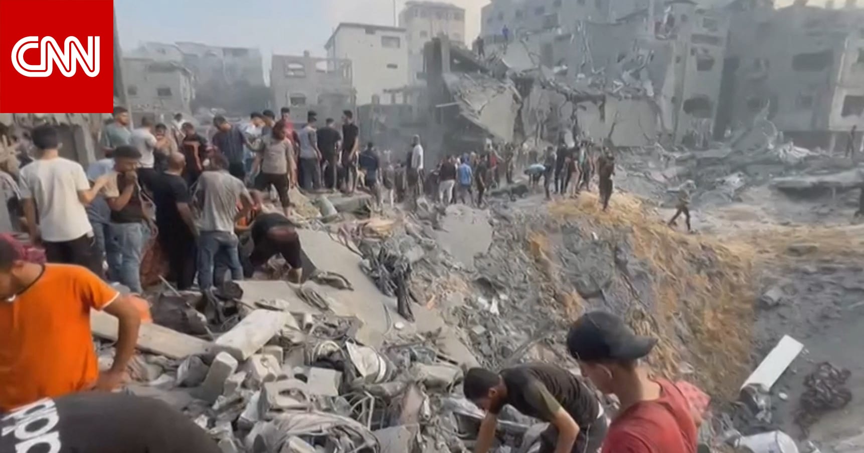 غزة سقوط ضحايا جراء قصف إسرائيلي على مخيم جباليا للاجئين Cnn Arabic
