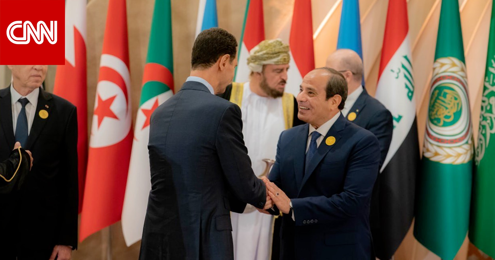 تفاعل على حديث جانبي بين السيسي وبشار الأسد قبيل الصورة التذكارية في ...