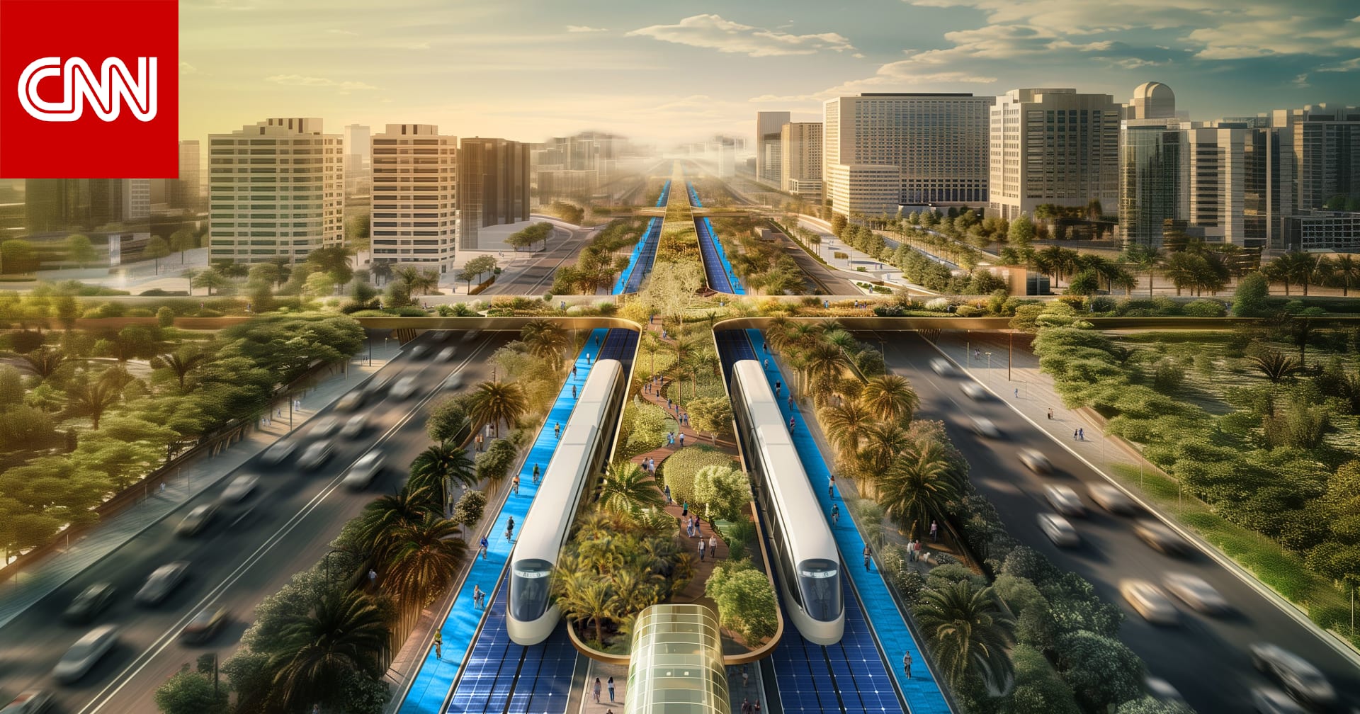 في دبي..الكشف عن تصاميم مستقبلية لـ "الطريق السريع الأكثر اخضرارا في العالم" - CNN Arabic