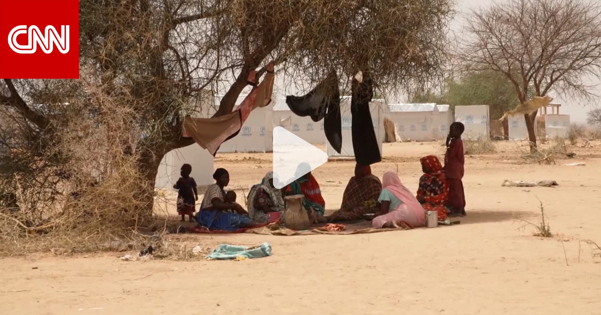 أكثر من مليون نازح سوداني شاهد كيف يفضل بعضهم العيش تحت حرارة الصيف