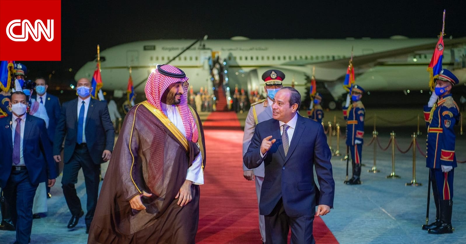 محمد بن سلمان يصل مصر والسيسي يستقبله Cnn Arabic