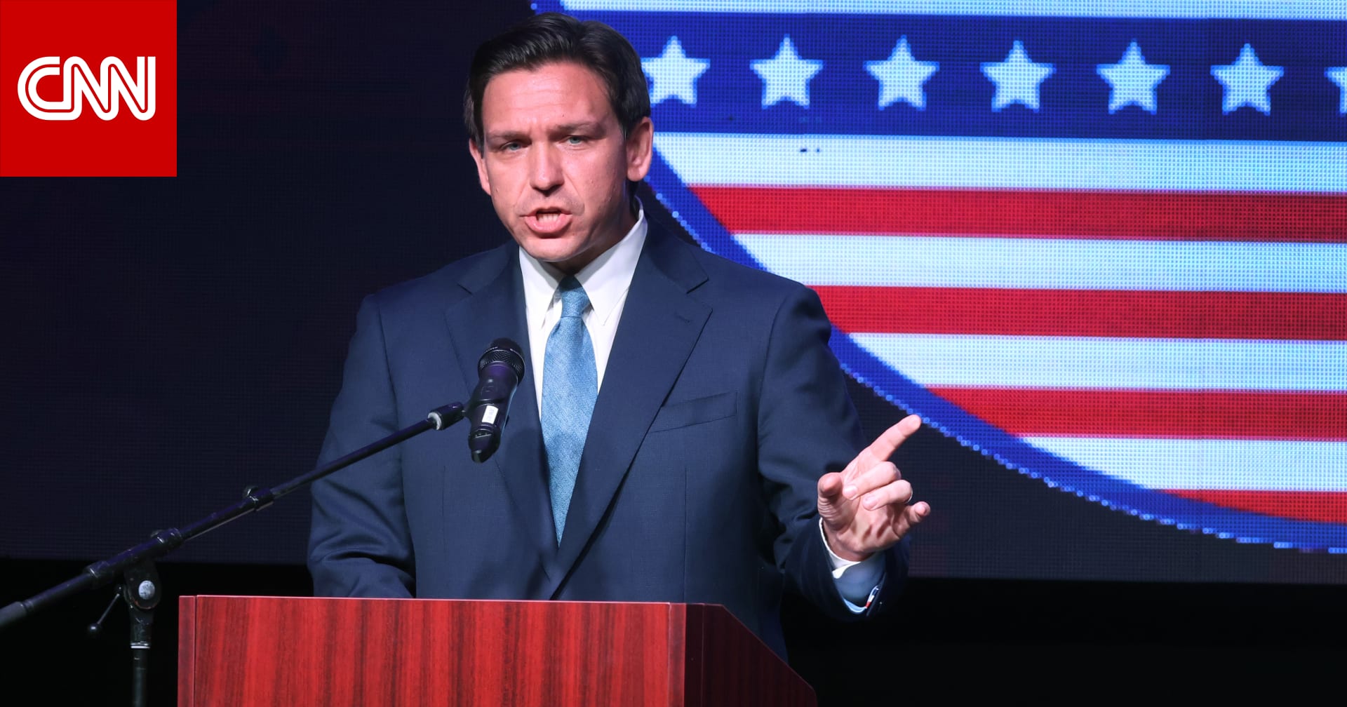 حاكم فلوريدا رون ديسانتيس يعلن ترشحه للانتخابات الرئاسية 2024 - CNN Arabic