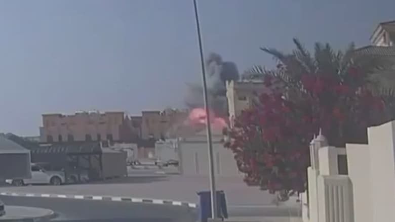 كاميرا مراقبة ترصد لحظة انفجار هائل في الدوحة بعد الغارة الإسرائيلية